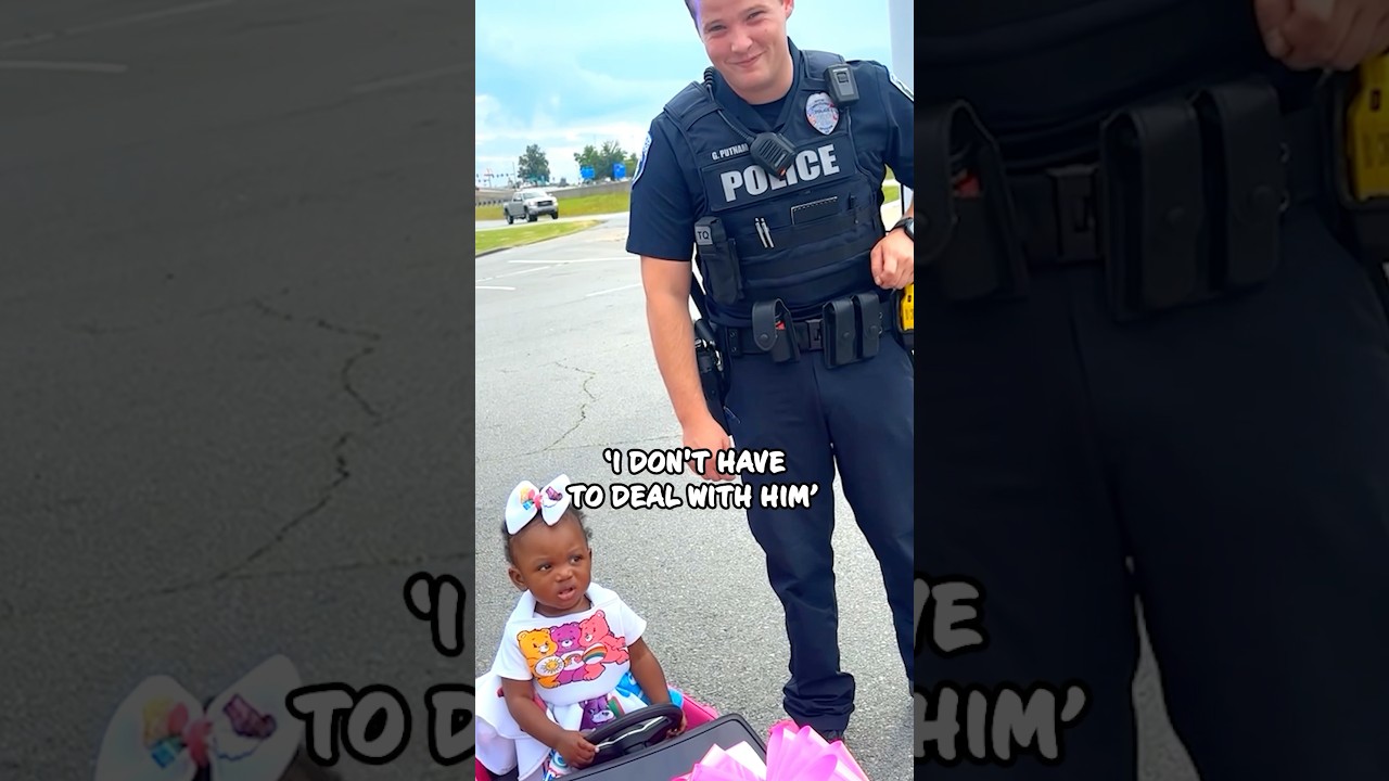 Police Officer Got Outsmarted by a Toddler 😭😂 #shorts