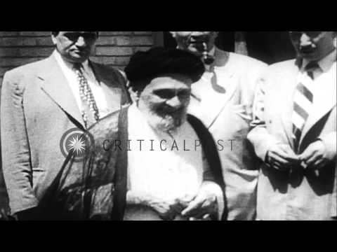 General Fazlollah Zahedi leads the coup to oust Mohammad Mossadegh HD Stock Footage