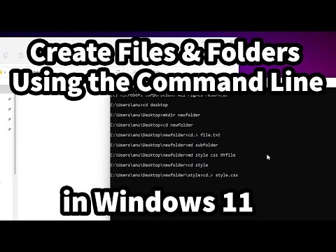 How to Create Files & Folders Using the Command Line on Windows 11