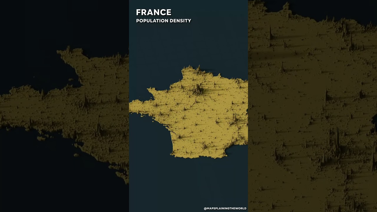 Population density in France