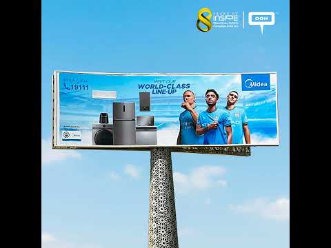 Man City Stars Represent Midea's World Class Home Appliances Line-up on D/OOH
