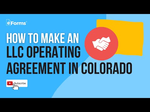 How to Make an LLC Operating Agreement in Colorado - EXPLAINED
