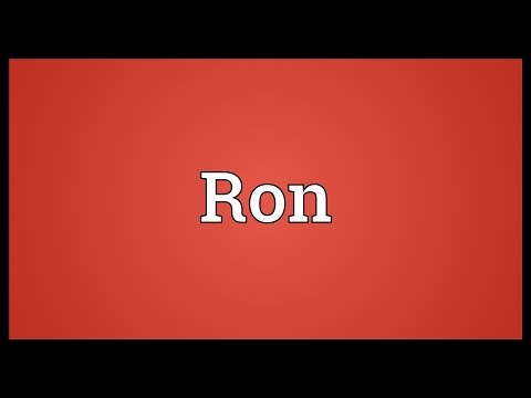 Ron Meaning