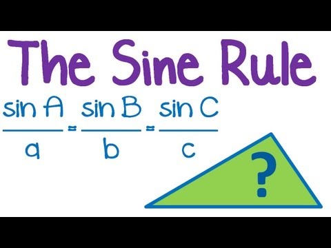 Maths Tutorial: Trigonometry Law of Sines / Sine Rule