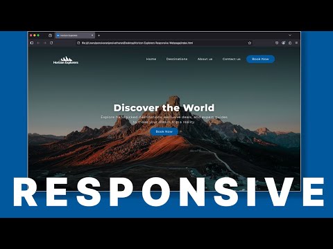 How to Build a Modern Website using HTML, CSS and JavaScript | Fully Responsive Web Design