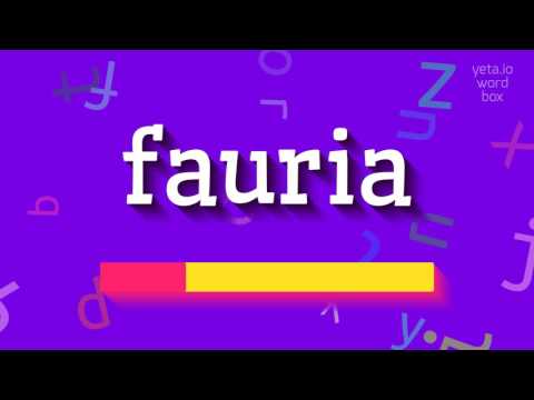 How to say "fauria"! (High Quality Voices)