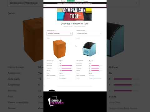 Deck Box Comparison Tool - MTG Commander Essential!  #magicthegathering #mtg #mtgdeckbox #edh