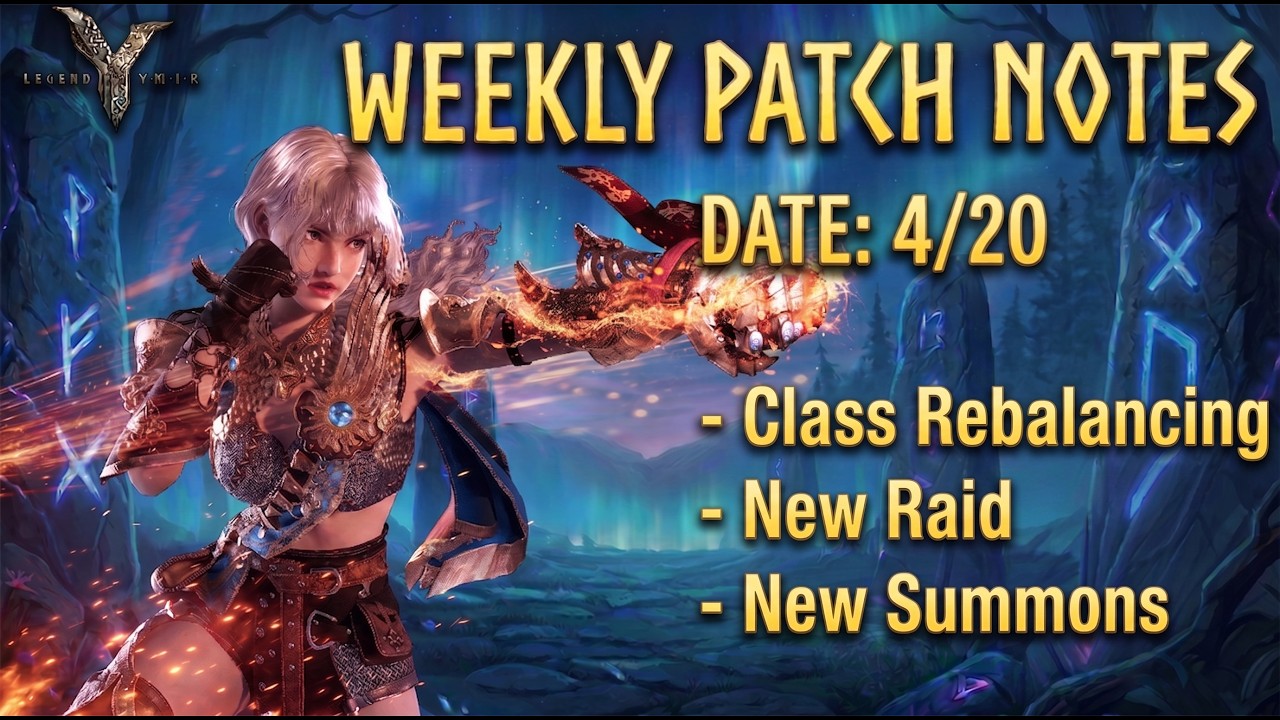 Class Rebalancing?, New Summons, New Raid, HOC Changes, More - 4/20 - Legend of Ymir Update