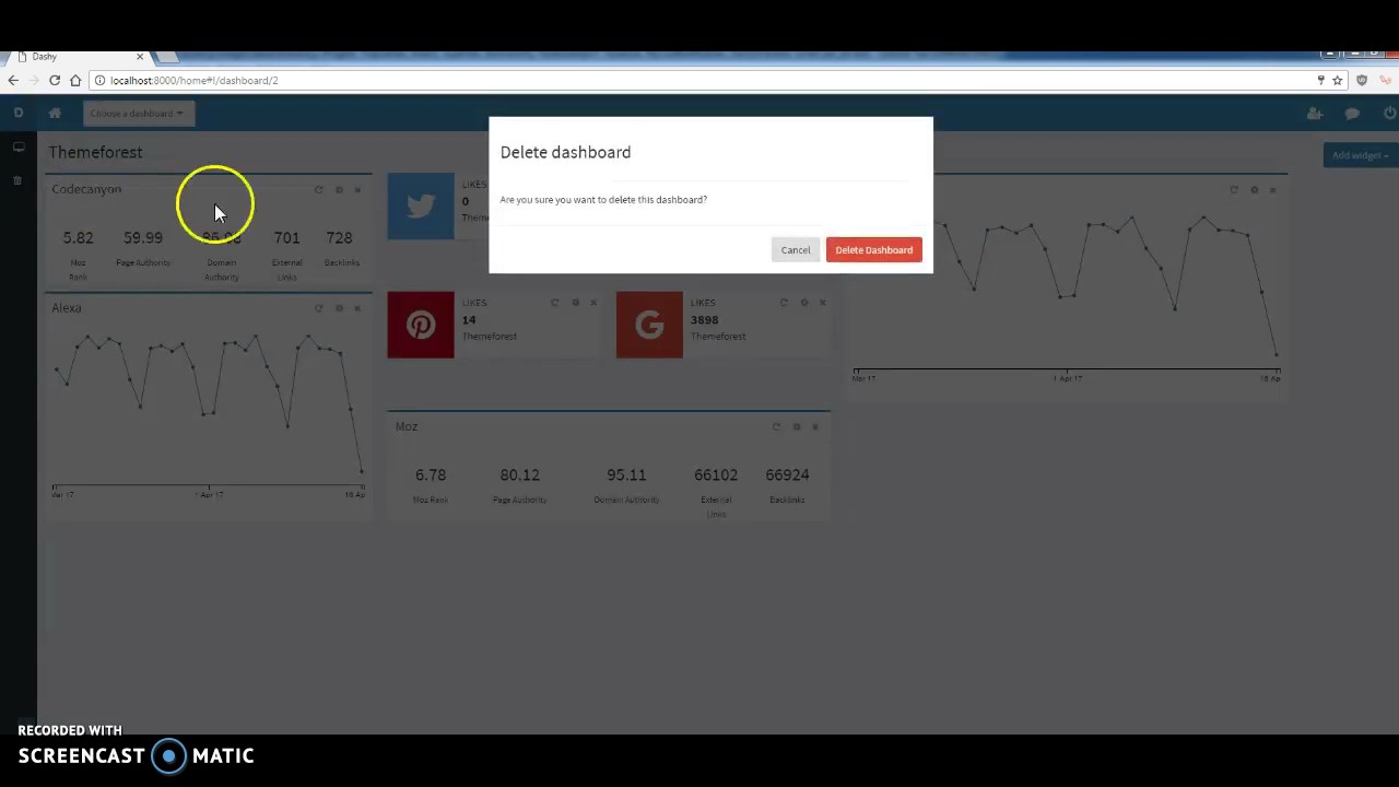 Dashy - Powerful dashboard