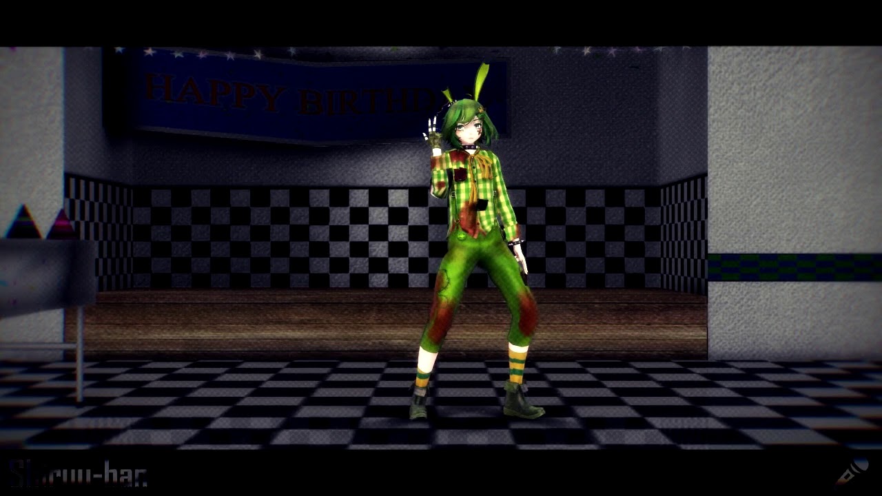 (MMD x FNAF) Not Today [Springtrap Model Test]