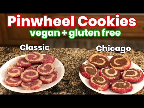 Pinwheel Cookies Recipe | vegan, gluten free, holiday