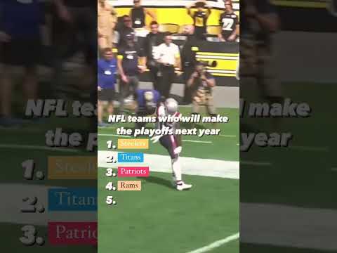 These NFL teams will make the playoffs next year! #shorts #nfl #playoffs