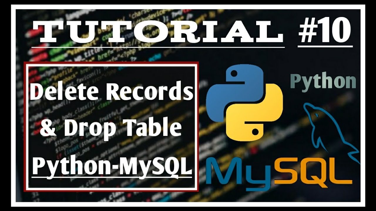 Delete Data from Table #10 | Drop Table | Python-MySQL Tutorials for Beginners | Jeevan Upreti