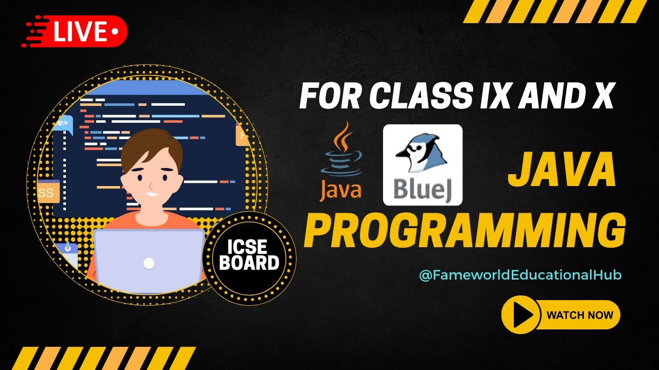🔥 Master Java using BlueJ in One Live Session! | ICSE Class 9 & 10 | Basics to Advanced + Exam Tips
