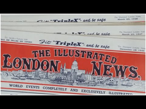 Vintage Newspapers "The Illustrated London News" from 1940's, 50's and 60's