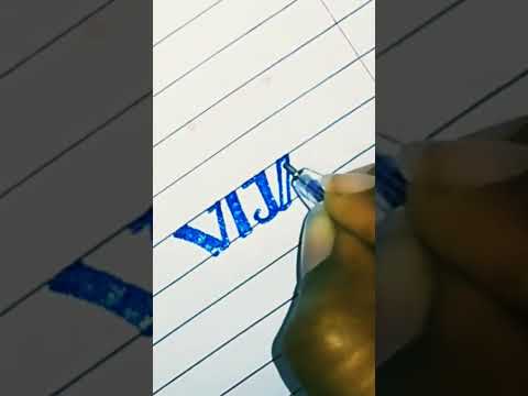 how to write Vijay name in writing ❤️#shorts