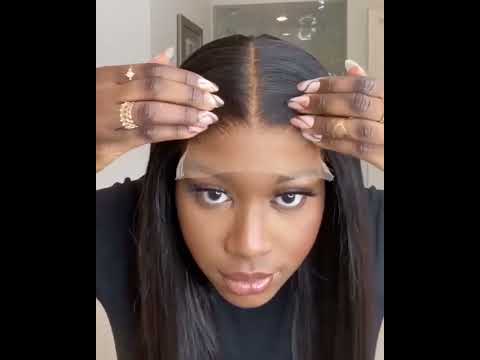 5x5 HD lace closure wig install