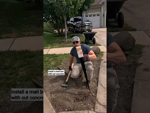 Install mailbox without concrete