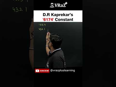 Number Game 🎯 - Indian Mathematician D.R Kaprekar | '6174' Constant #shorts #ytshorts #maths