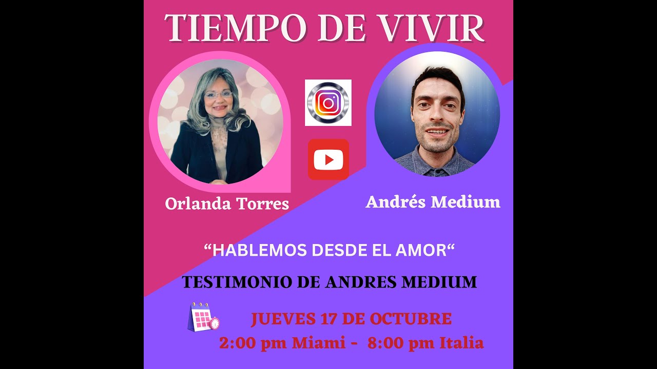“HABLEMOS DESDE EL AMOR” TESTIMONIO DE ANDRES MEDIUM #mediun #amor