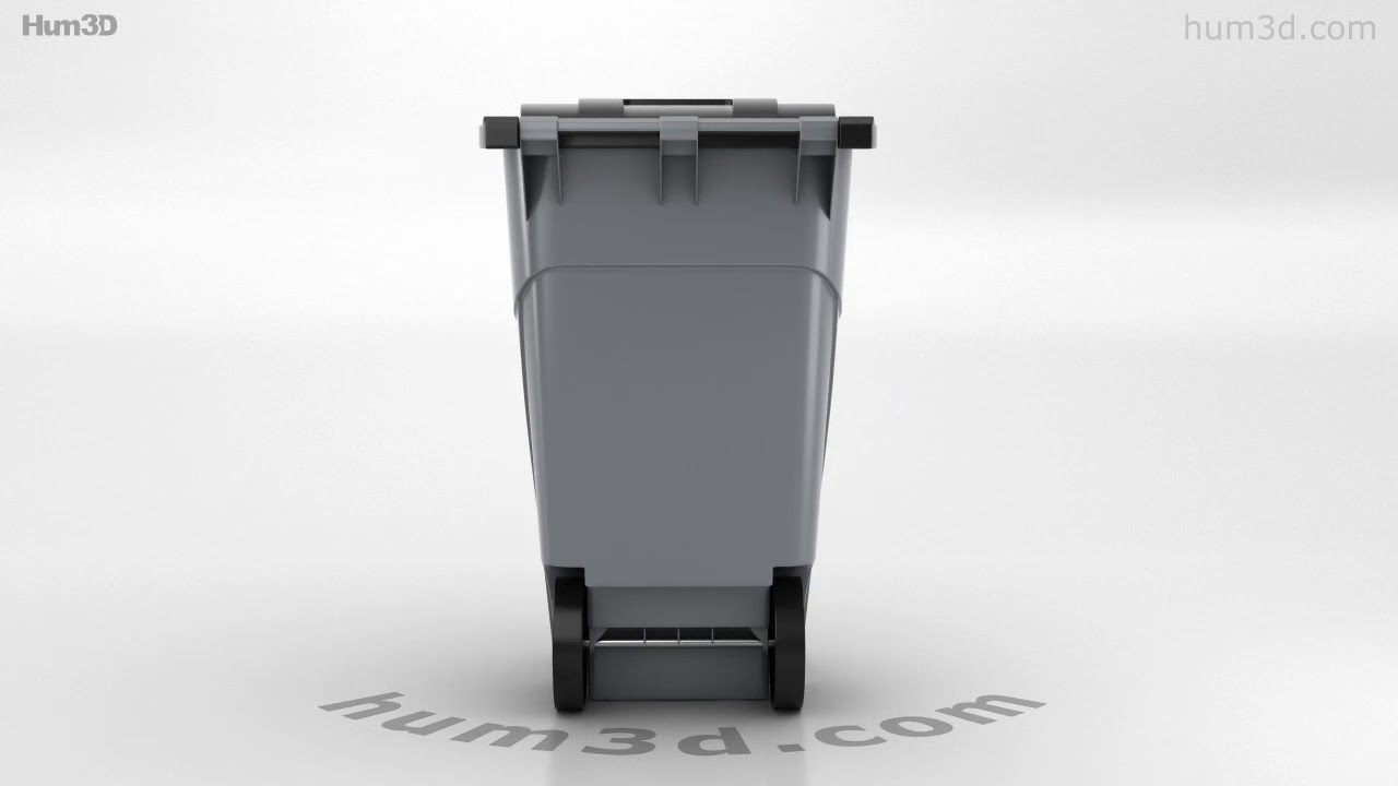 Wheeled Garbage Bin 3D model by 3DModels.org