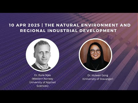 Webinar on Nature-Society Interactions 2: The natural environment & regional industrial development