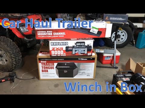 Car Haul Trailer Winch Install