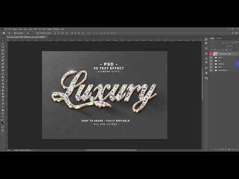 How to EDIT text effect PSD file in Adobe Photoshop