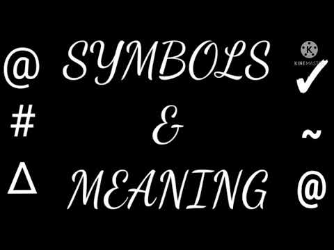 symbols used in medical terminology