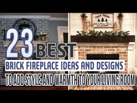 23 Best Brick Fireplace Ideas and Designs To Add Style and Warmth To Your Living Room