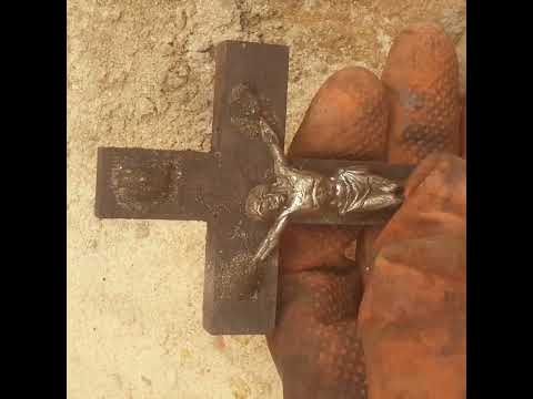 Ancient Coptic Egyptian Silver Cross