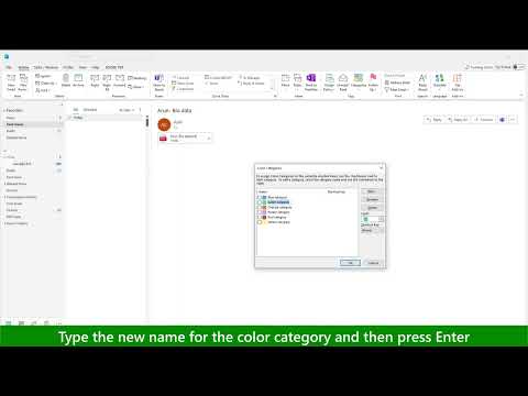 How to rename an existing Outlook Category