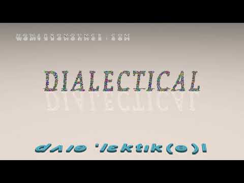 dialectical - pronunciation + Examples in sentences and phrases