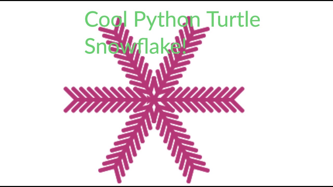 Python Turtle Cool Snowflake Design With Random Colors!