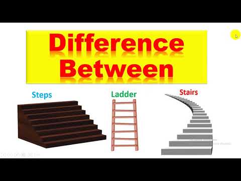 Ladder, Stairs, Steps - What is the difference?