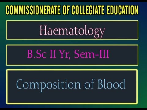 CCE || Haematology - Composition of Blood || Live Session With Students