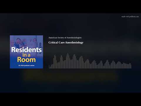 Critical Care Anesthesiology