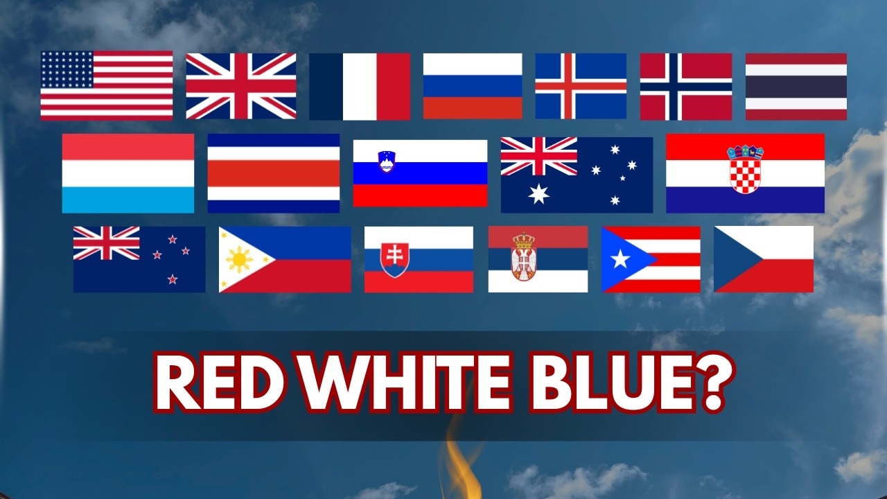 Why Do So Many Flags Use Red, White, and Blue?