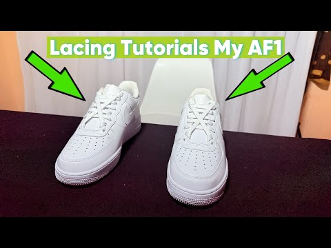 How To Lace Nike Air Force 1’s Loosely (THE BEST WAY!!!!!!)