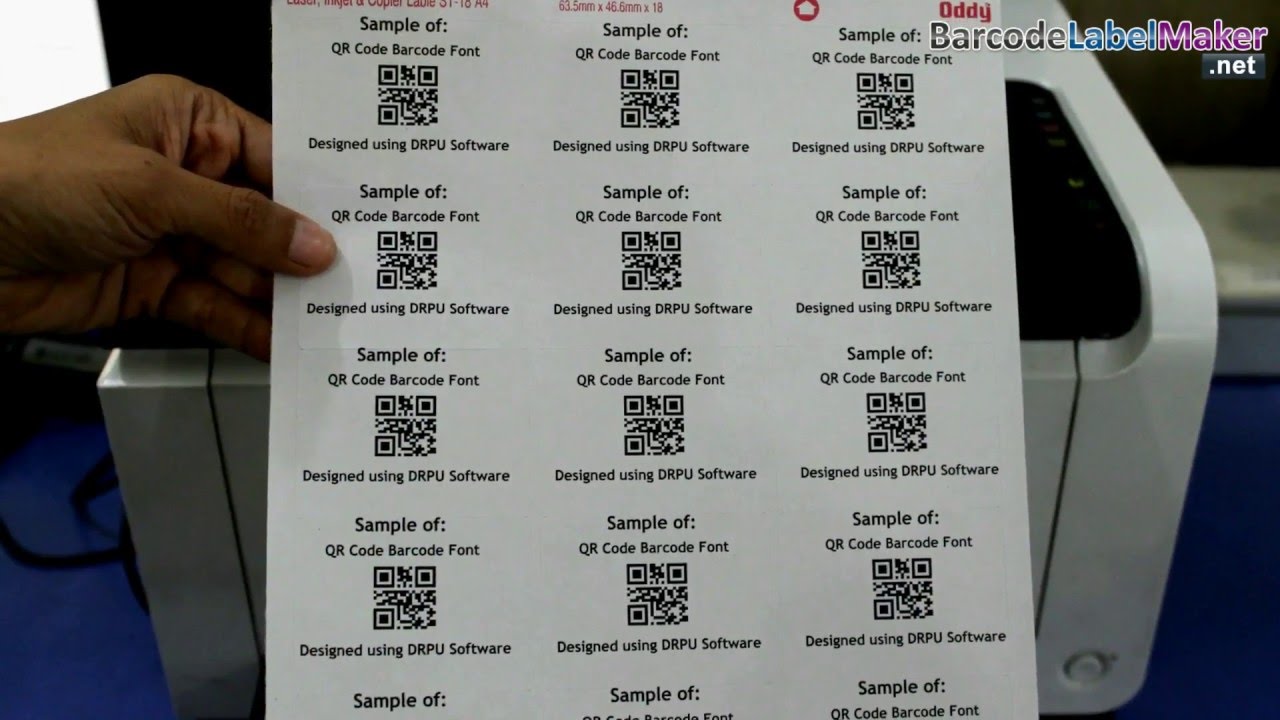 DRPU Barcode Maker Software: How to design and print barcode labels using QR code