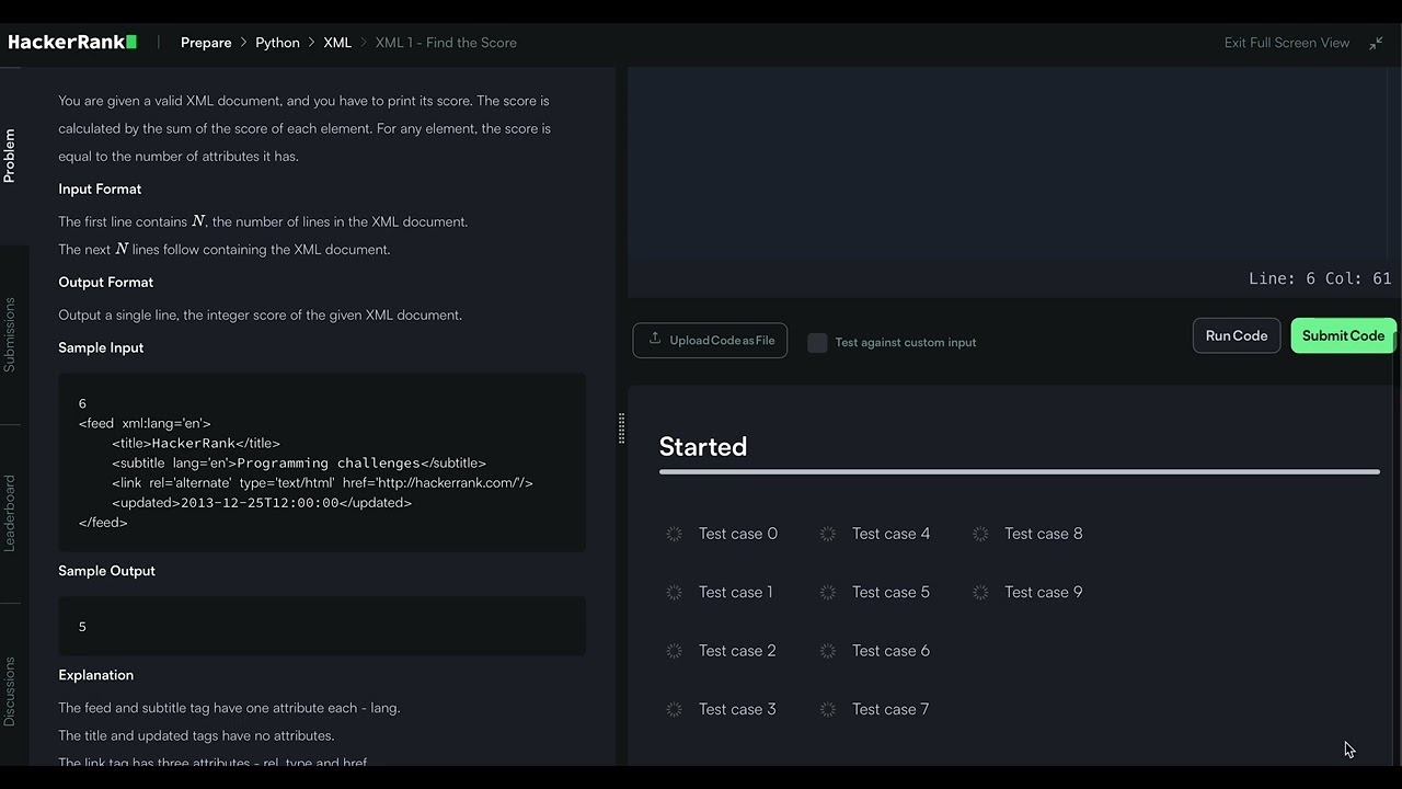 Hackerrank Python Solution  #1 XML - XML 1 Find the Score