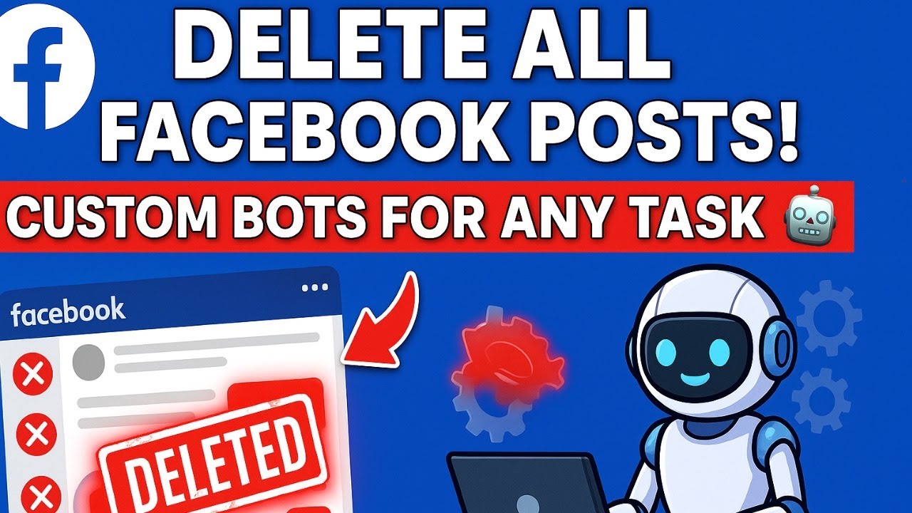 Automate Facebook with Python | Facebook Post Deletion Bot Demo | Tech Binary