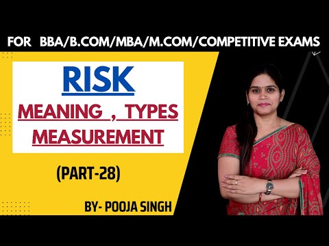 Risk | Meaning | Types | Components | Measurement | Standard Deviation | BBA | MBA | B.Com | M.Com |