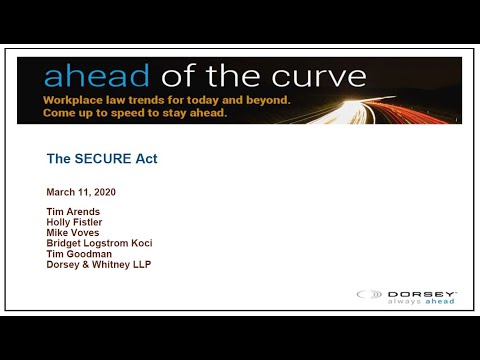 SECURE Act Overview