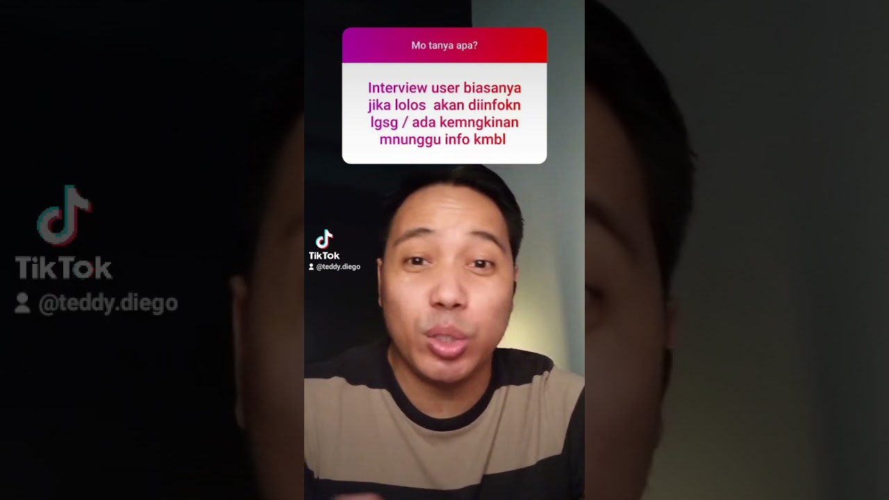 Lolos interview user bakal diinfo langsung atau tetep nunggu?