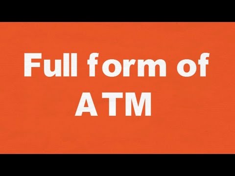 full form of ATM