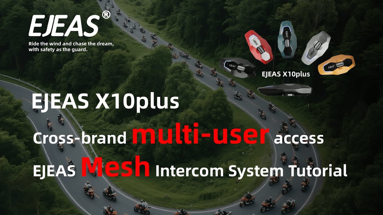 EJEAS X10 PLUS Cross-brand intercom product interconnection operation tutorial
