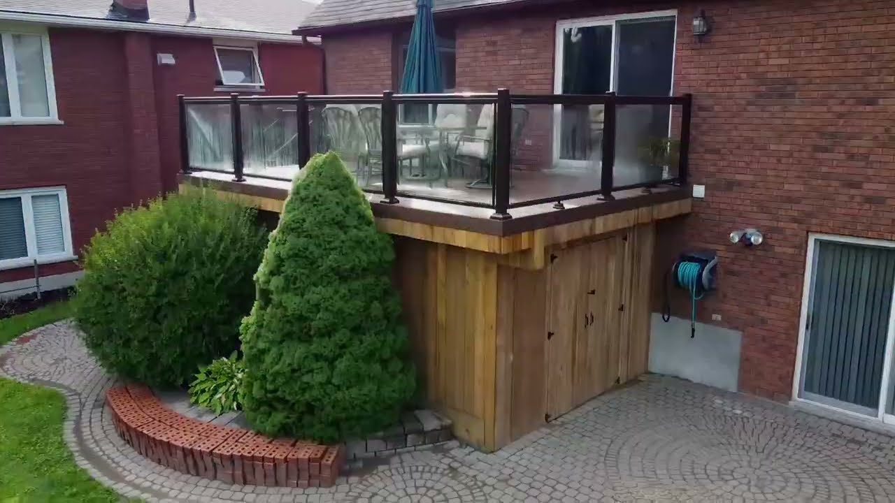 Fiberon Tuscan Villa composite decking and storage