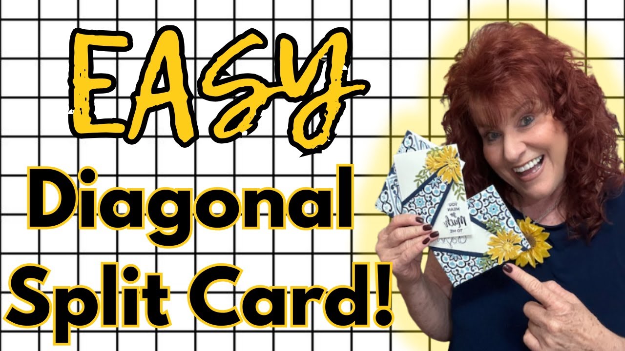 WOW! Easy Diagonal Split Fun Fold Card Anyone Can Master