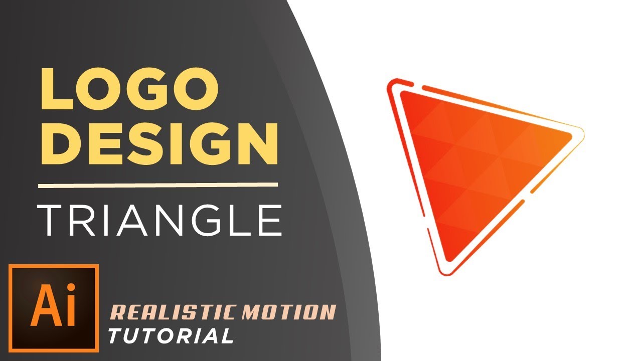 Professional logo Design Tutorial Adobe illustrator 2020 | Triangle Gradient Logo